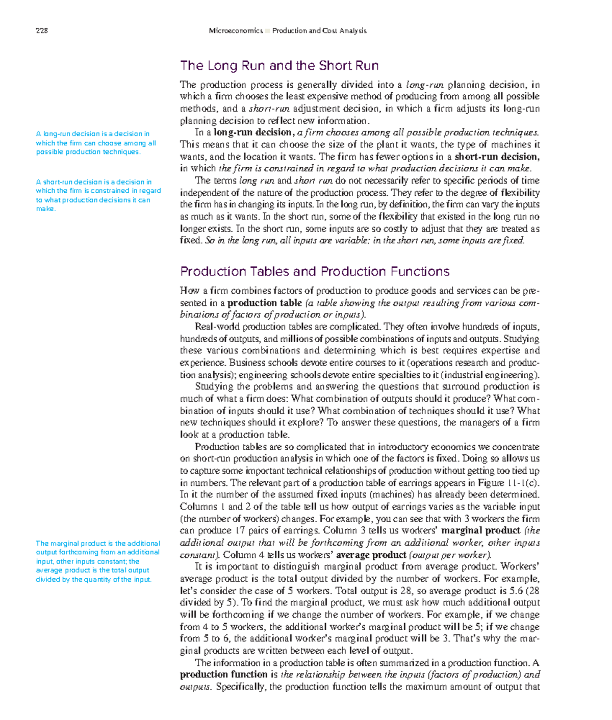 Economics-93 - n/a - 228 Microeconomics Production and Cost Analysis ...