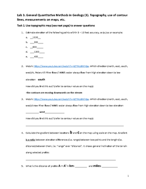 GEO 1 - This tells the definitions of the different types of fields in ...
