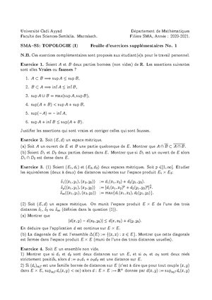 TOPO2 - TOPOLOGIE - Topologie - Studocu