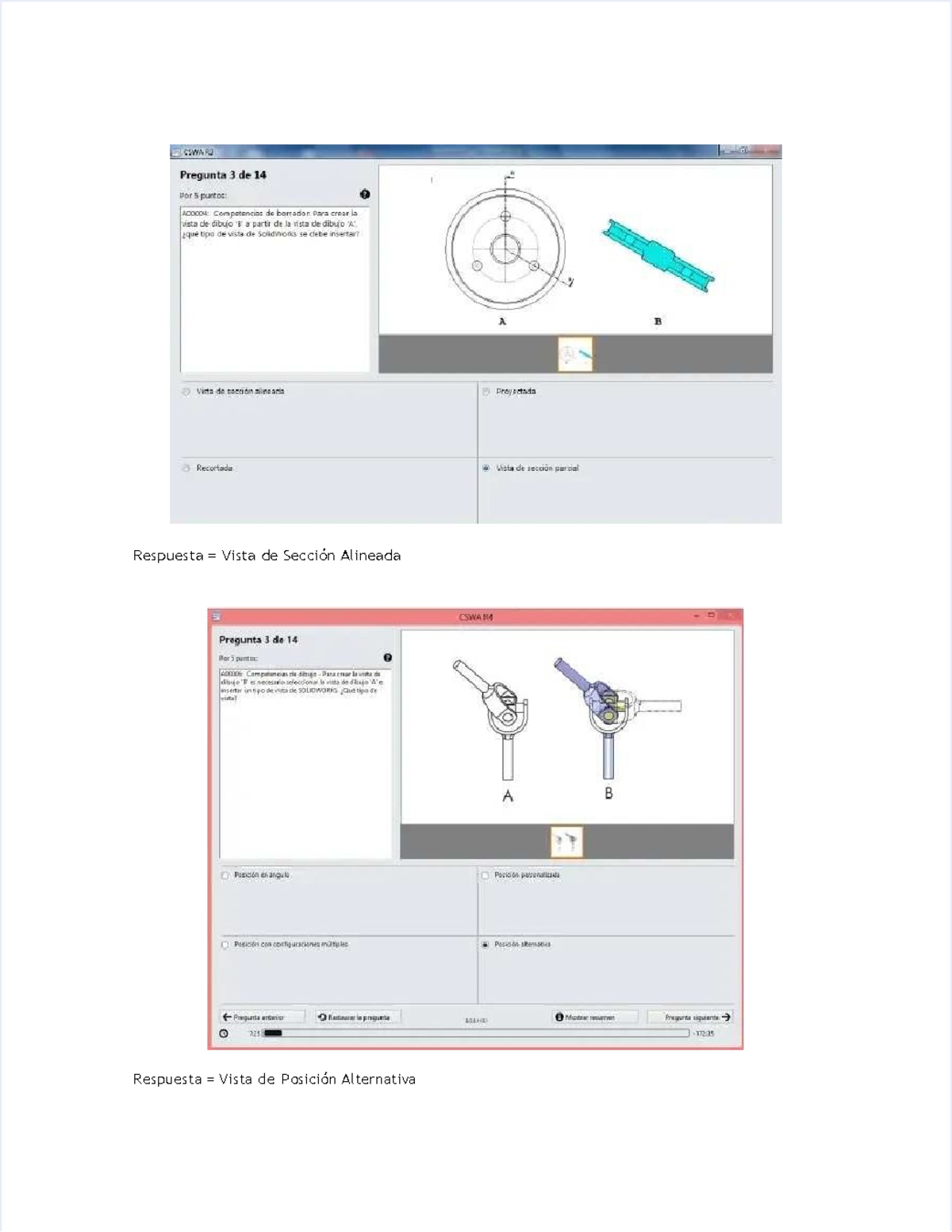 Pdf examen 2 cswa - cswa - Respuesta = Vista de Sección Alineada ...