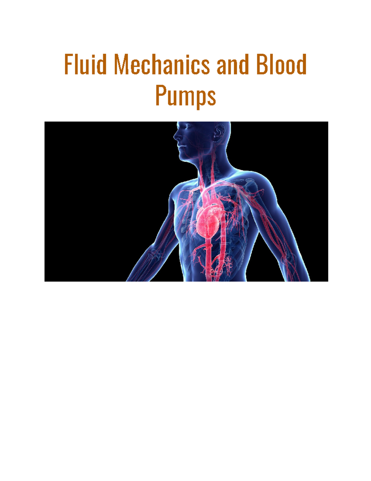 Blood Pumps - Group assignment - Fluid Mechanics and Blood Pumps Table ...