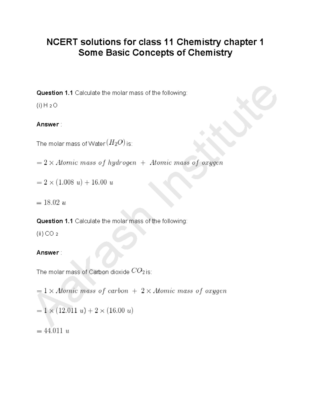 Ncert-solutions-class-11-chemistry-chapter-1-some-basic-concepts-of ...