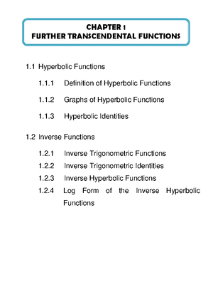 Example - Engineering Mathematics - Studocu