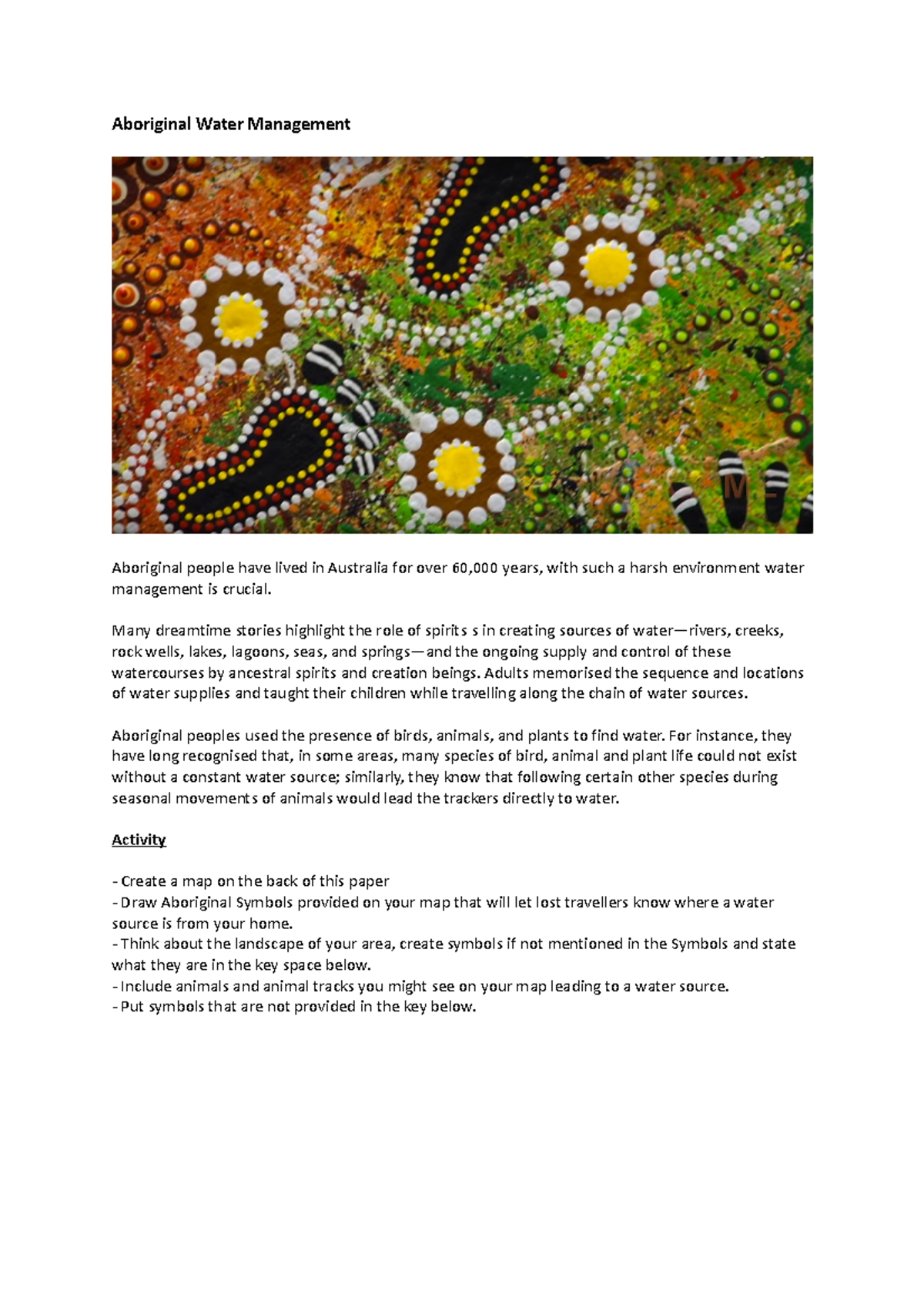 Aboriginal Water Management - Aboriginal Water Management Aboriginal ...