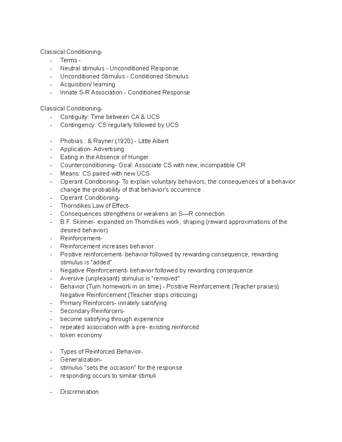 Psych 2 - These are all the needed notes for the listed chapters. This ...