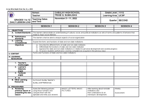 Week 7 - asdasd - Annex 1B to DepEd Order No. 42, s. 2016 GRADES 1 to ...