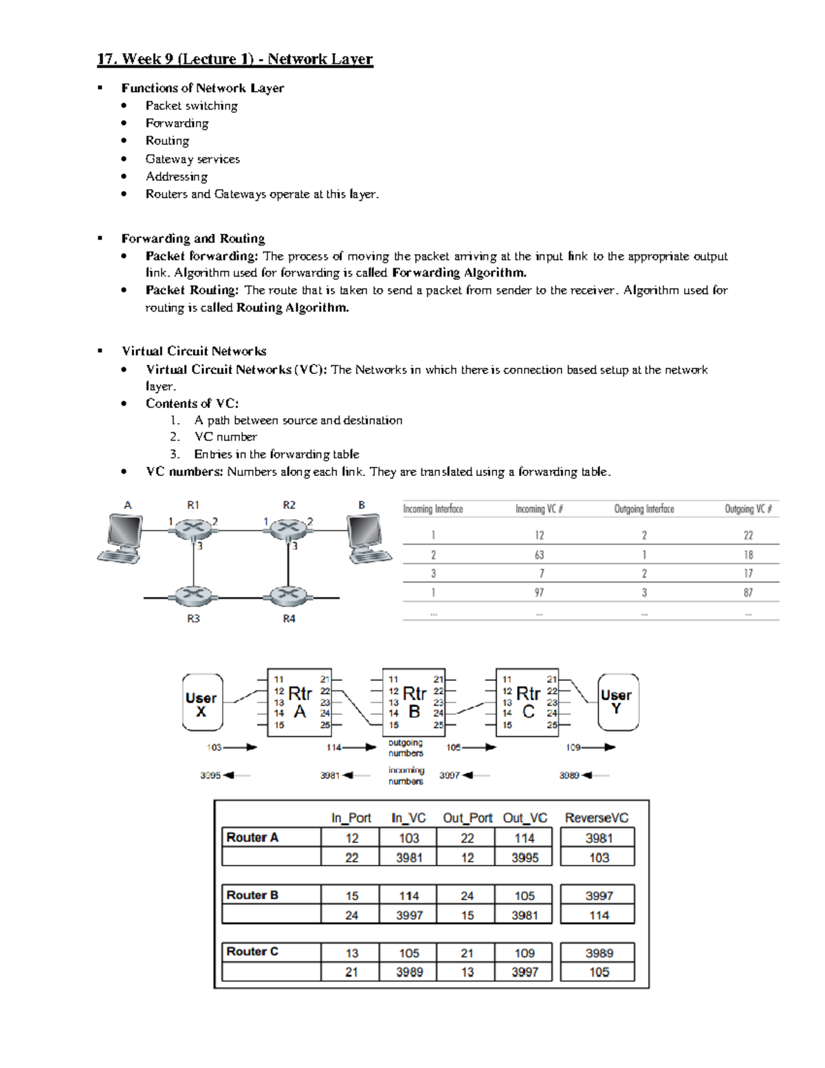 17. Week 9 (Lecture 1) - Network Layer - Warning: TT: undefined function: 32 17. Week 9 (Lecture ...
