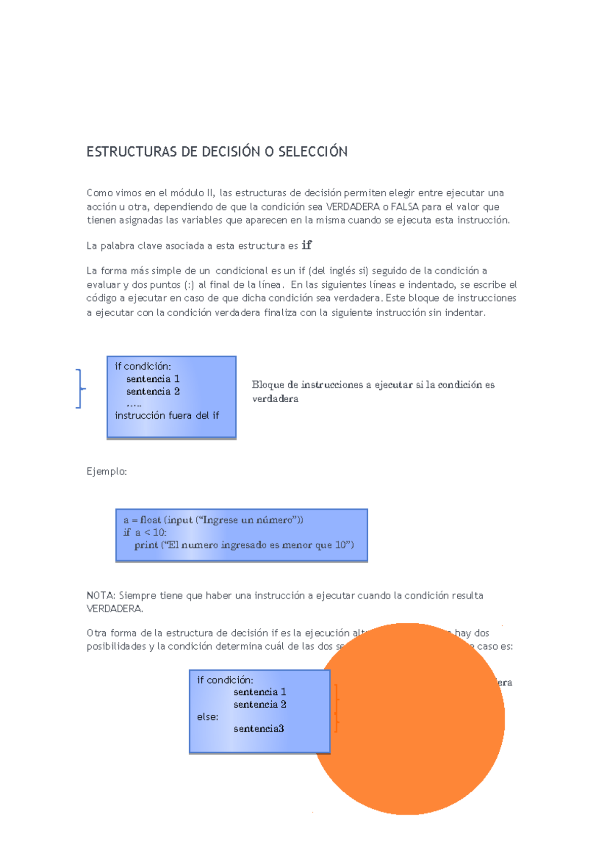 Teorico modulo V - Ejercicios y practicas de python - ESTRUCTURAS DE ...