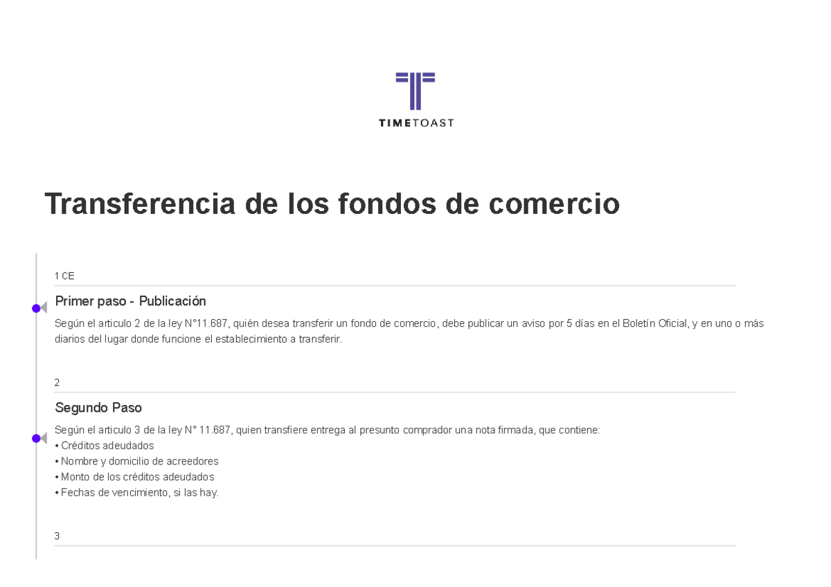Transferencia de los fondos de comercio Timetoast timelines - Transferencia de los fondos de ...