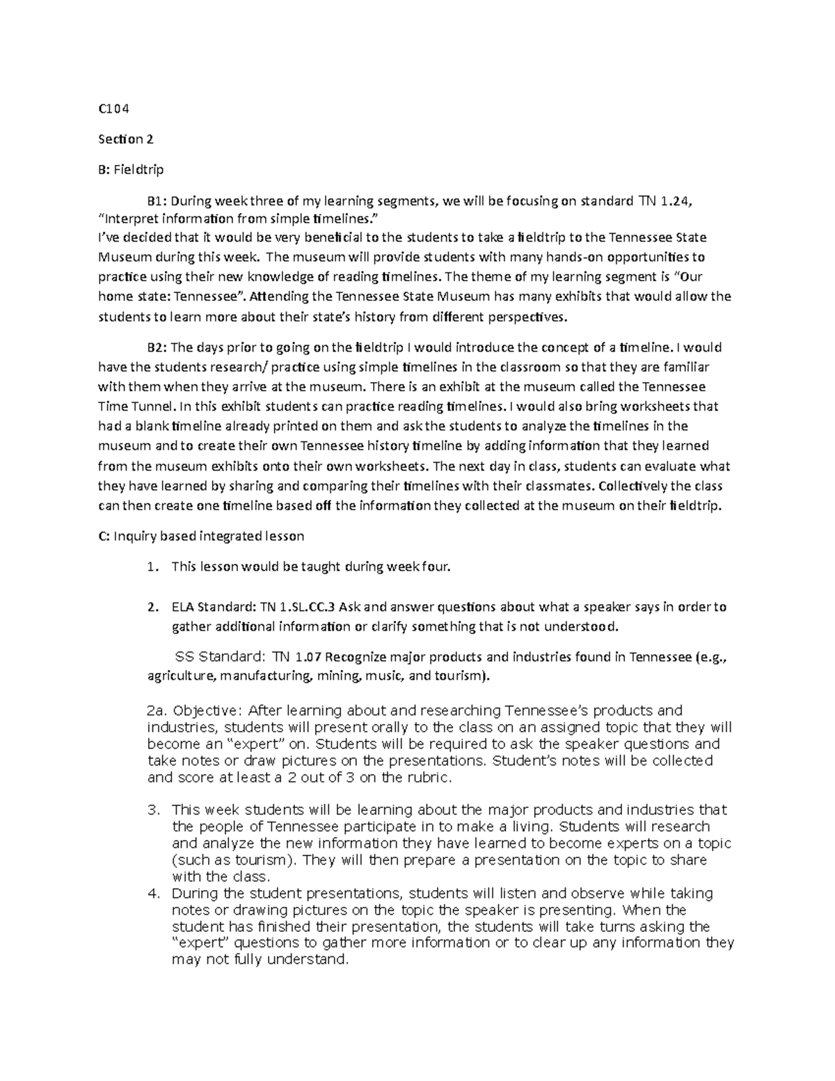 Social Studies section 2 - C104 - WGU - Studocu