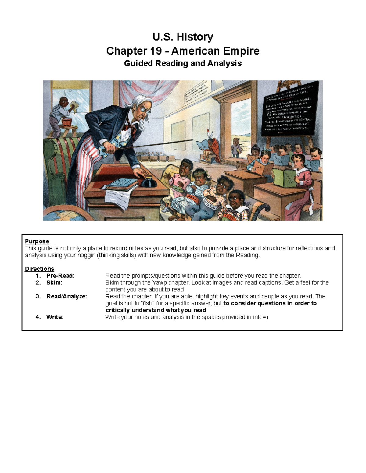 Chapter 19 - American Empire - U. History Chapter 19 - American Empire ...