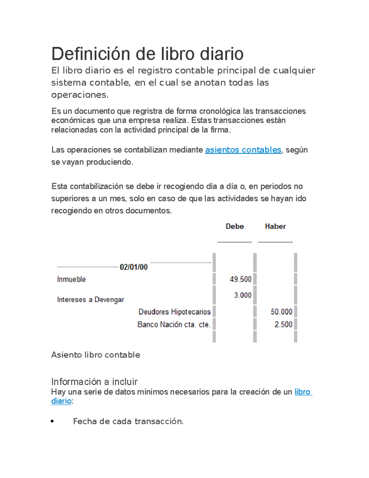 228366617 Definicion de Libro Diario - Definición de libro diario El ...