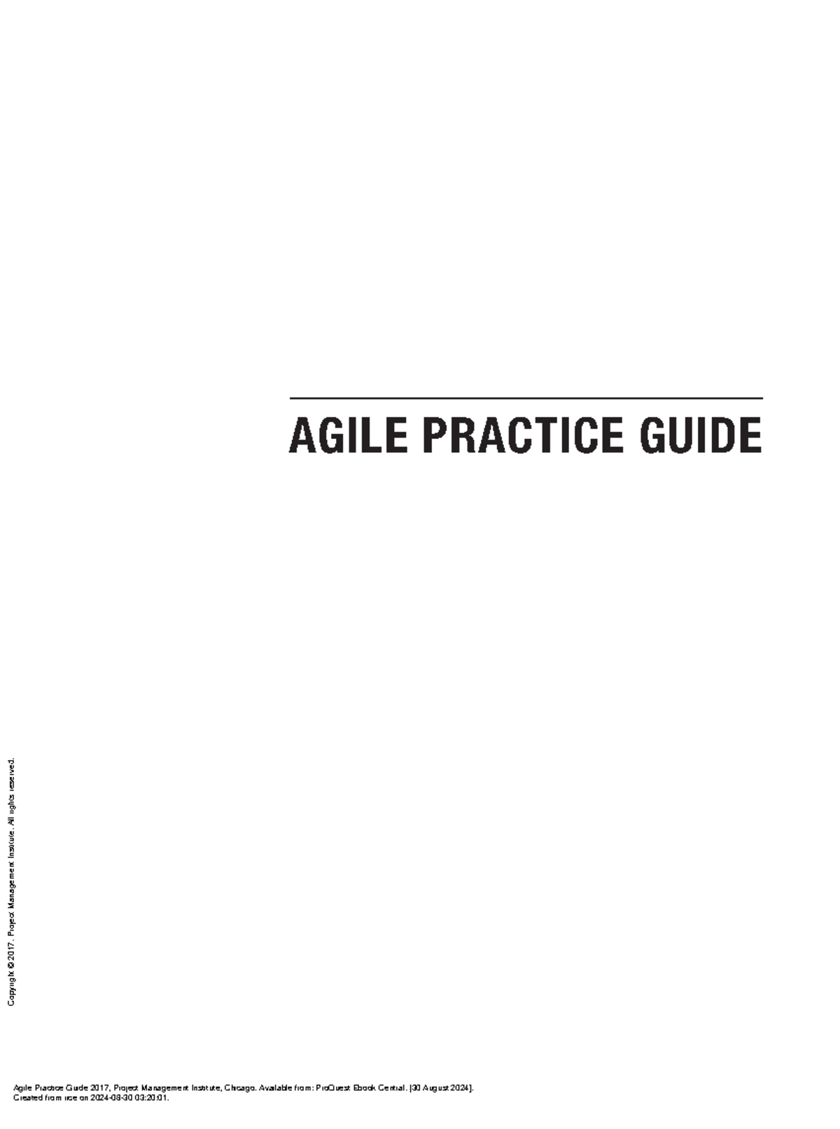 Agile Practice Guide - (Intro) - AGILE PRACTICE GUIDE Agile Practice ...