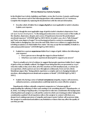 PSY 211 Project One - PSY 211 Project One Sydney Cahall Describe the ...