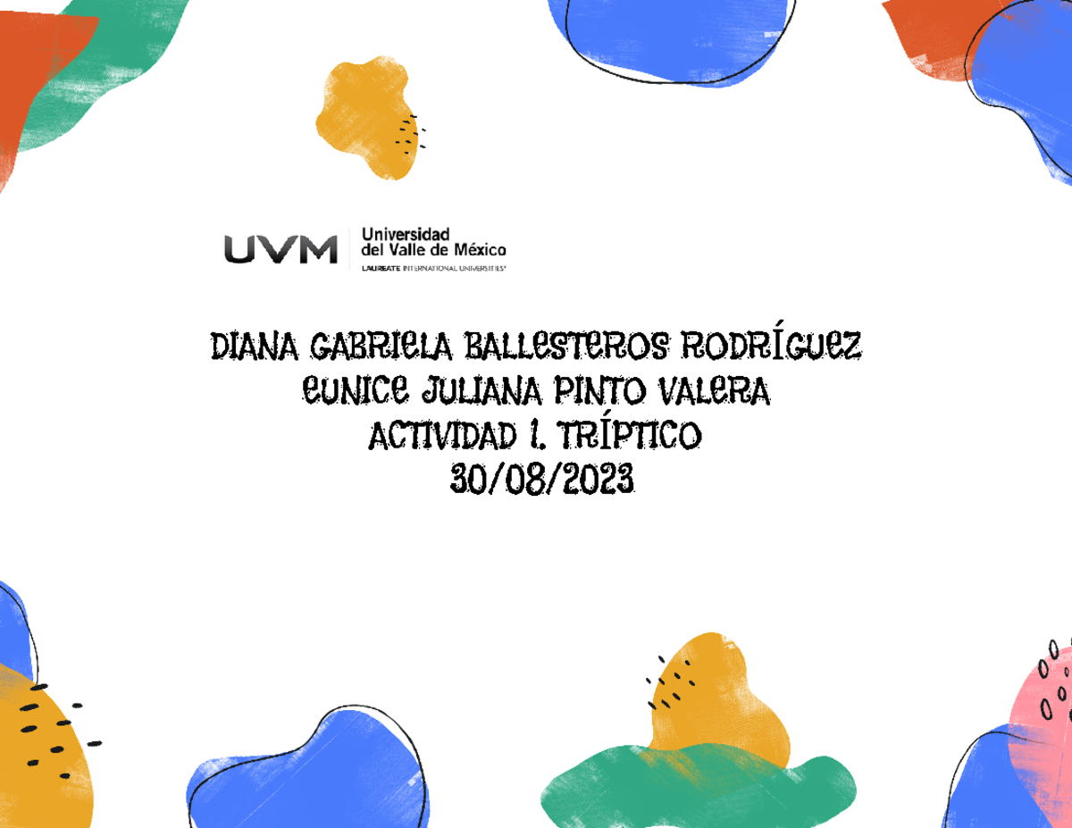 A1 Actividad 1. - DIANA GABRIELA BALLESTEROS RODRÍGUEZ EUNICE JULIANA ...