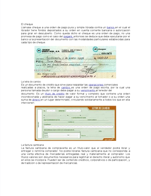 Tipos de cheques - Cheque no Negociable Son todos aquellos que sólo ...