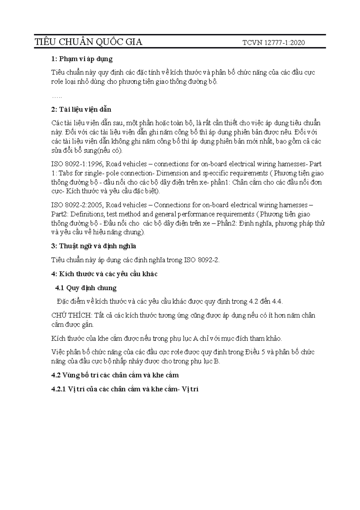 ISO 7588 nhóm 9 66KOC2 - tiêu chuẩn ô tô - TIÊU CHUẨN QUỐC GIA TCVN 12777-1: 1: Phạm vi áp dụng ...