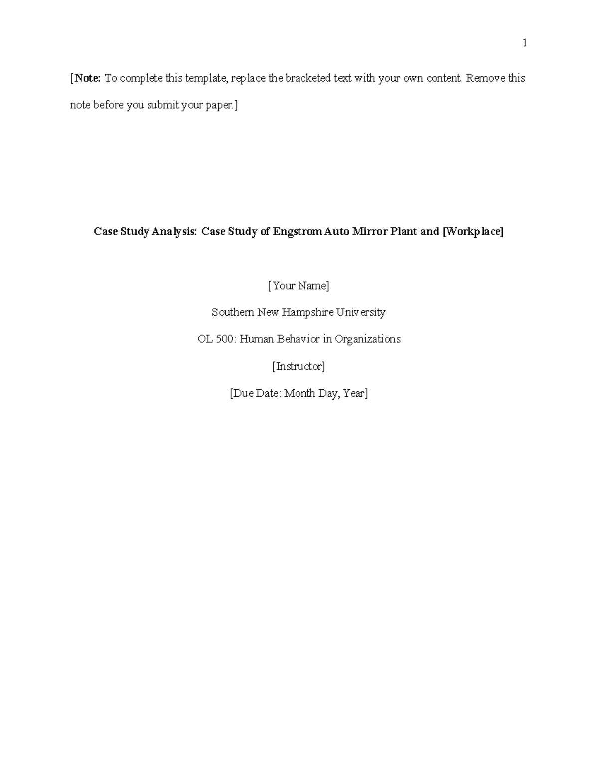 OL 500 Final Project Assignment Template copy - [Note: To complete this ...