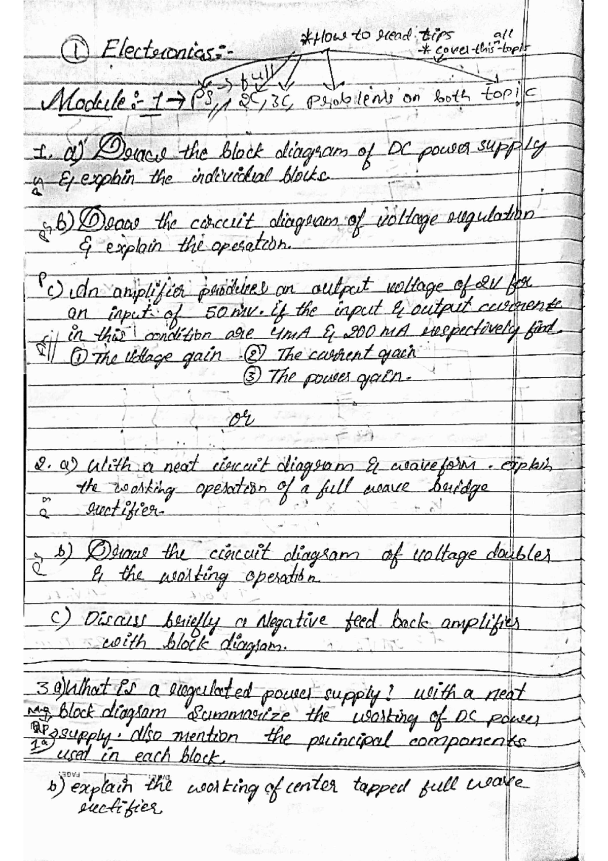 MOST Important Questions OF Introduction TO Electronics Engineering VTU 2023 EXAM - Studocu