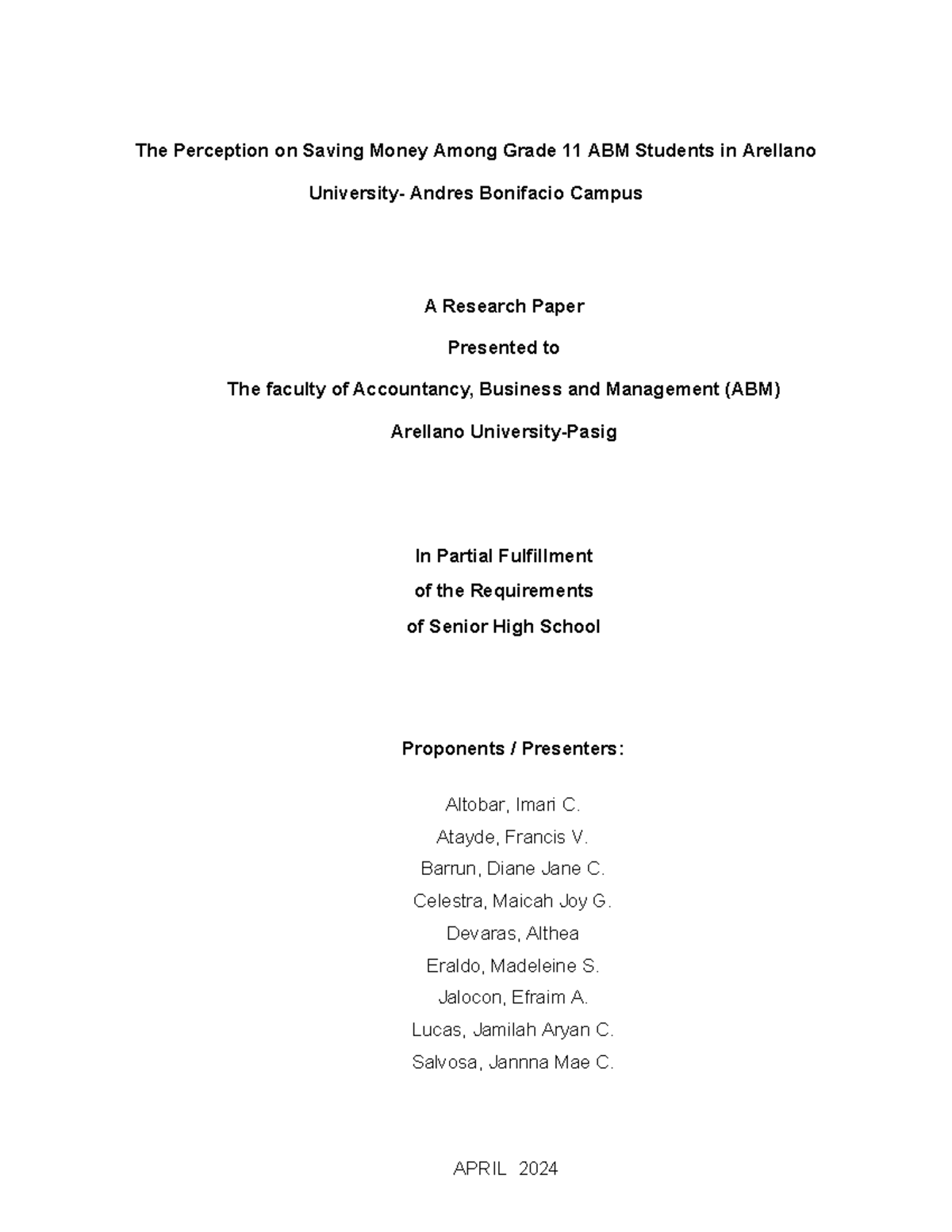 Final Resarch Defense Paper - A Research Paper Presented to The faculty ...
