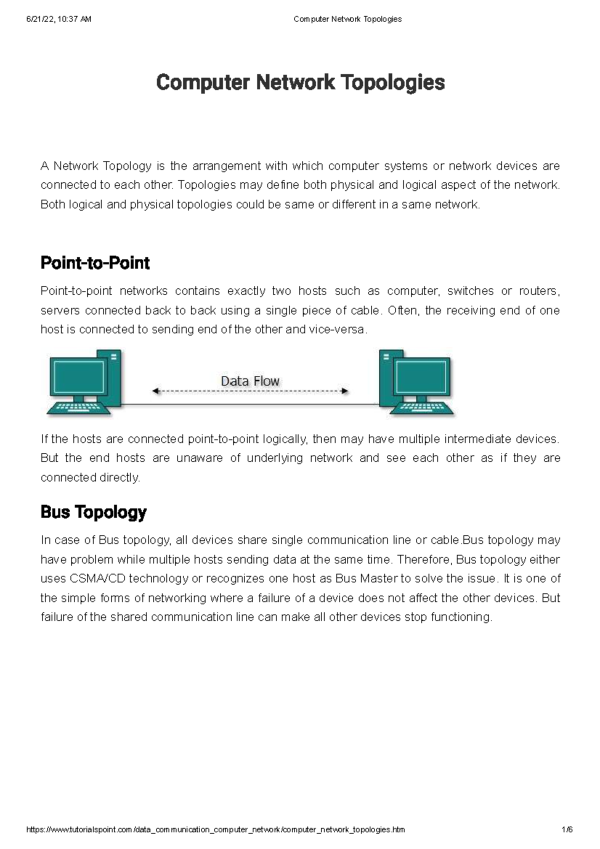 Computer Network Topologies - Topologies may define both physical and ...