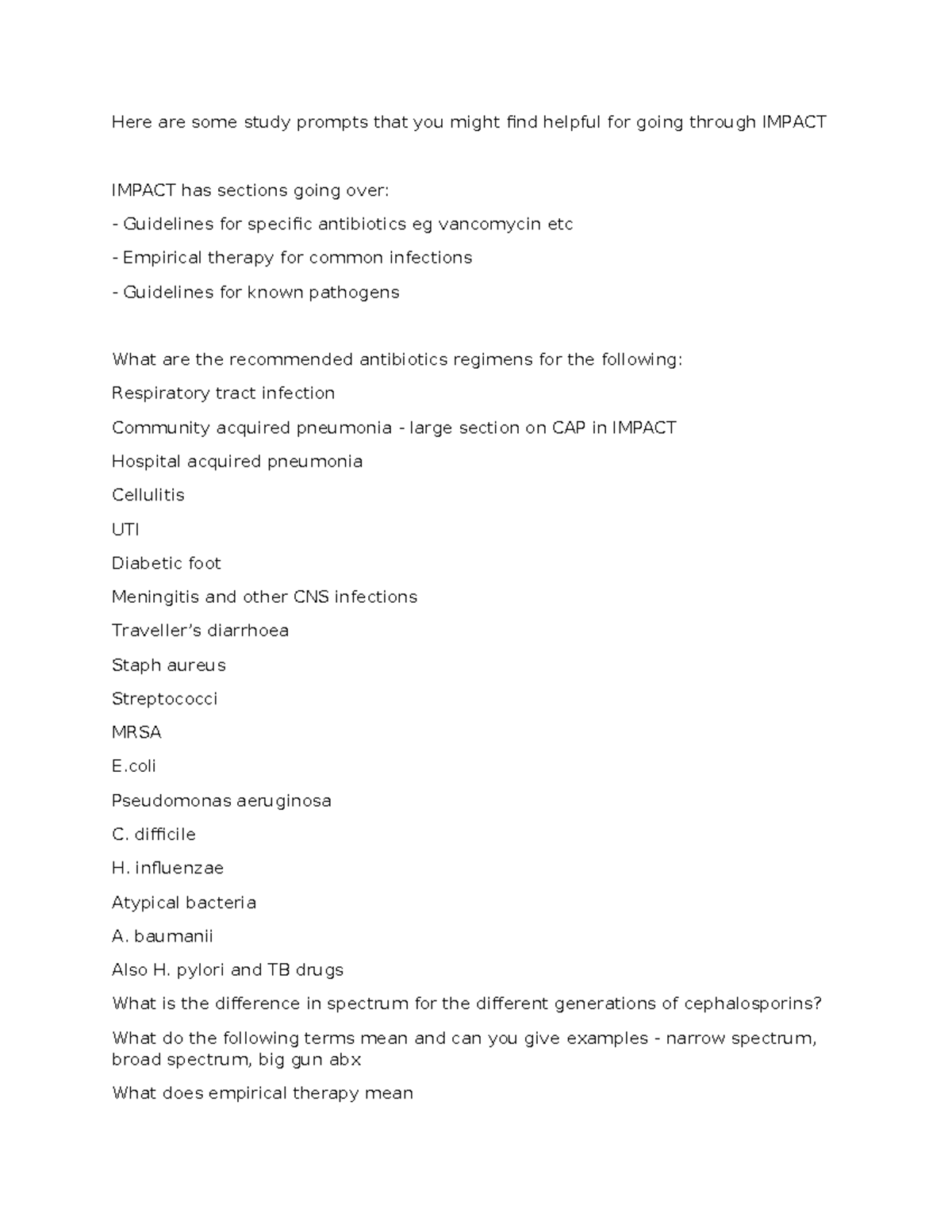 Abx tips impact guidelines - Here are some study prompts that you might ...