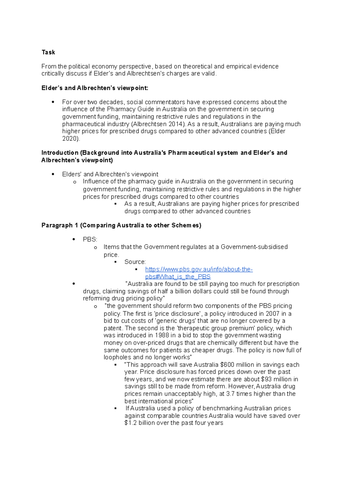 CTT1 Complete task about Elder and Albert - Task From the political ...