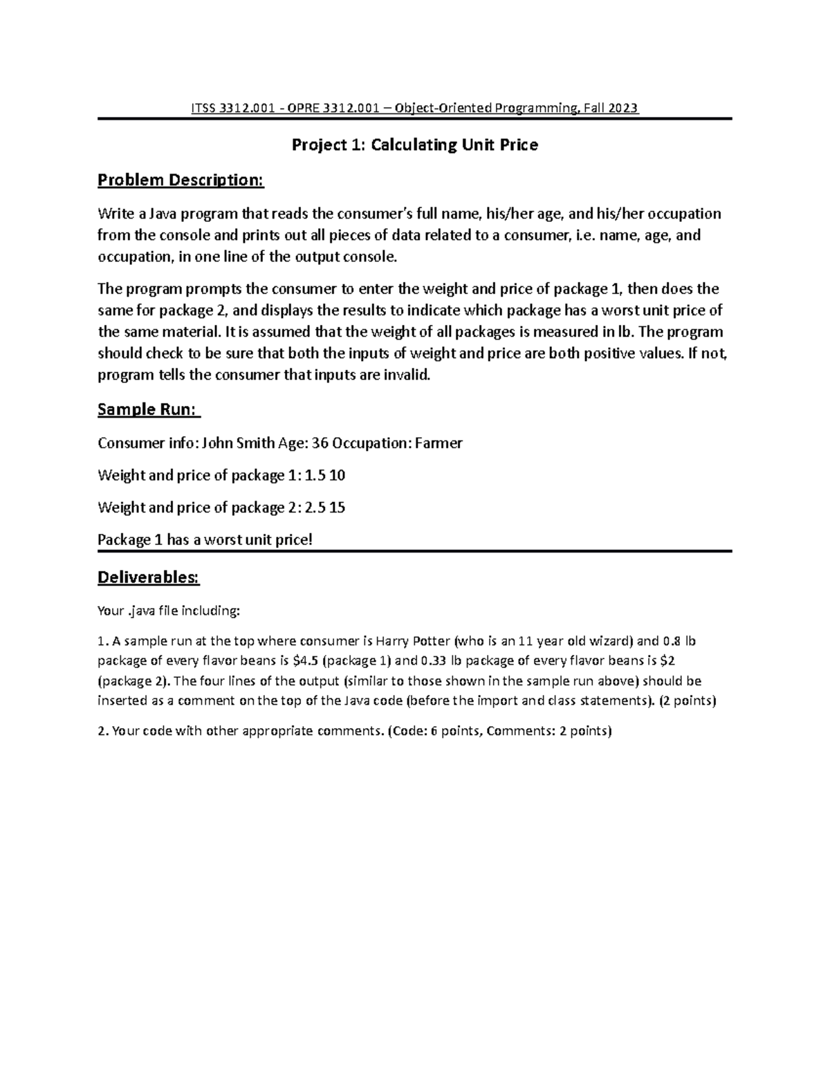 Project 1 Harry Potter Itss 3312 Opre 3312 Object Oriented Programming Fall 2023 Project