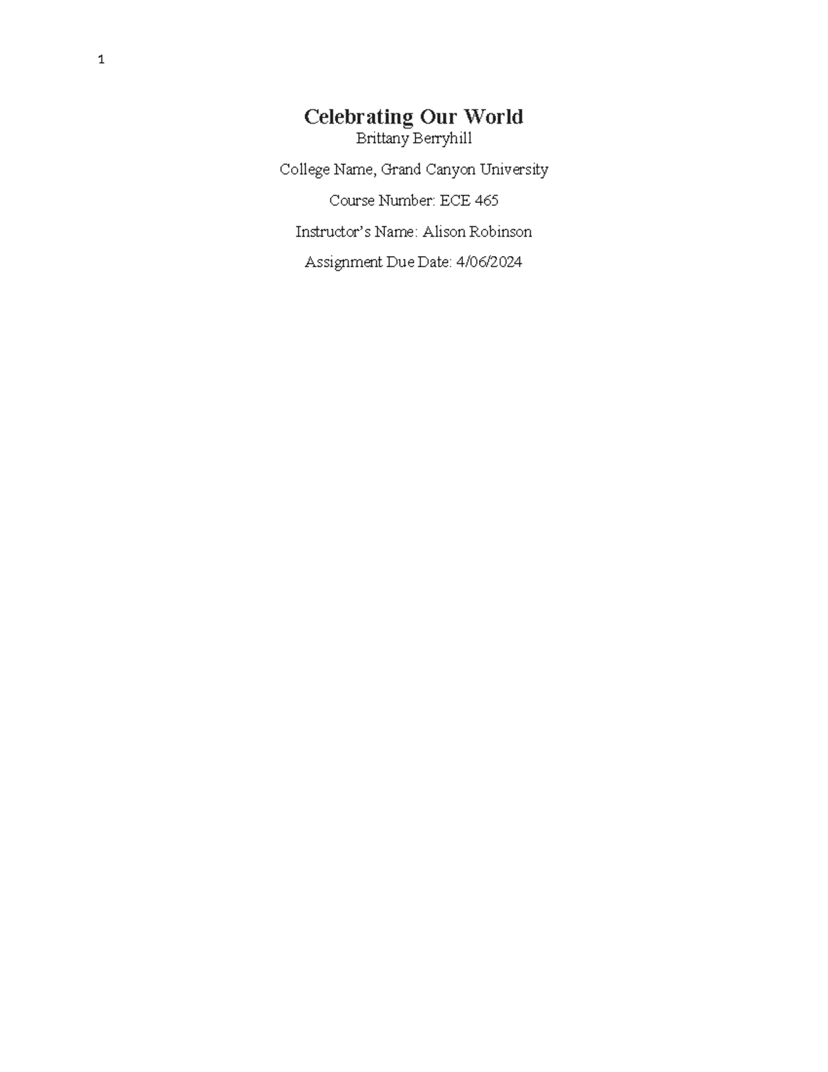 Celebrating Our World - HOPE THIS IS A BLESSING TO SOMEONE ...