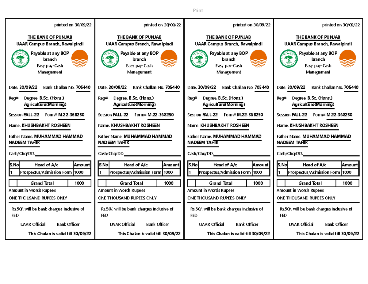 Fee Slip1 - fnper mfpjocnmkpjij iwf cnwerljkv - Print printed on 30/09 ...