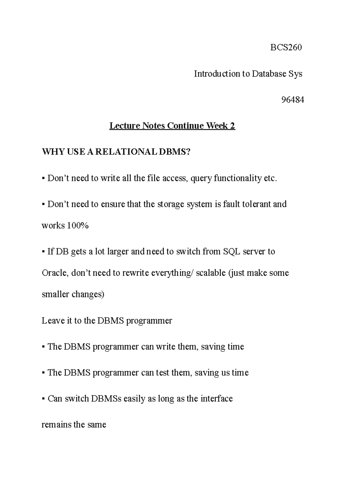 BCS260W2N2 - These are the notes for the week two. - BCS Introduction ...