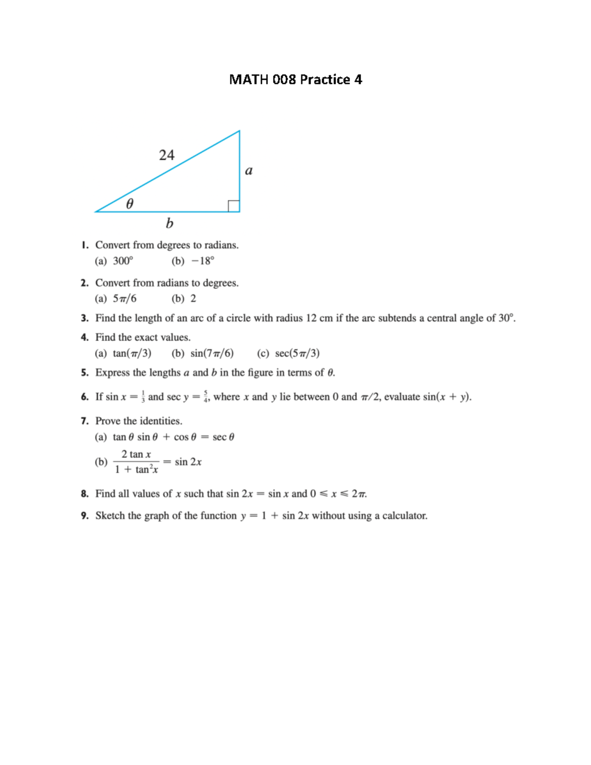 MATH 008 Practice 4 - MATH 008 - MATH 008 Practice - Studocu