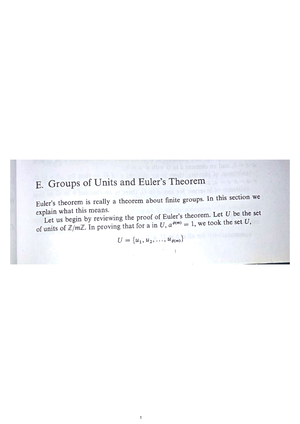 Chapter 3 Euclid's algorithm - Abstract Algebra - Studocu
