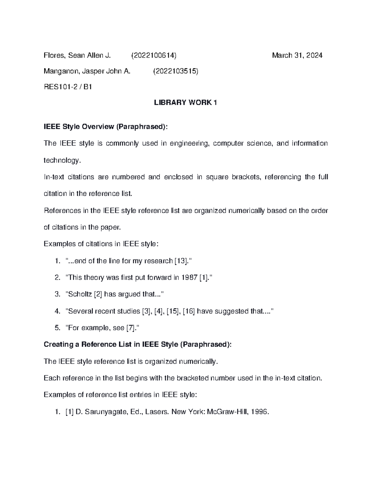 SLW2_RESEARCHasd - Flores, Sean Allen J. (2022100614) March 31, 2024 ...