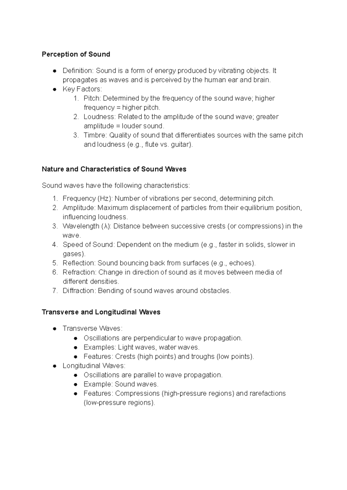 Audiography - Perception of Sound Definition: Sound is a form of energy ...