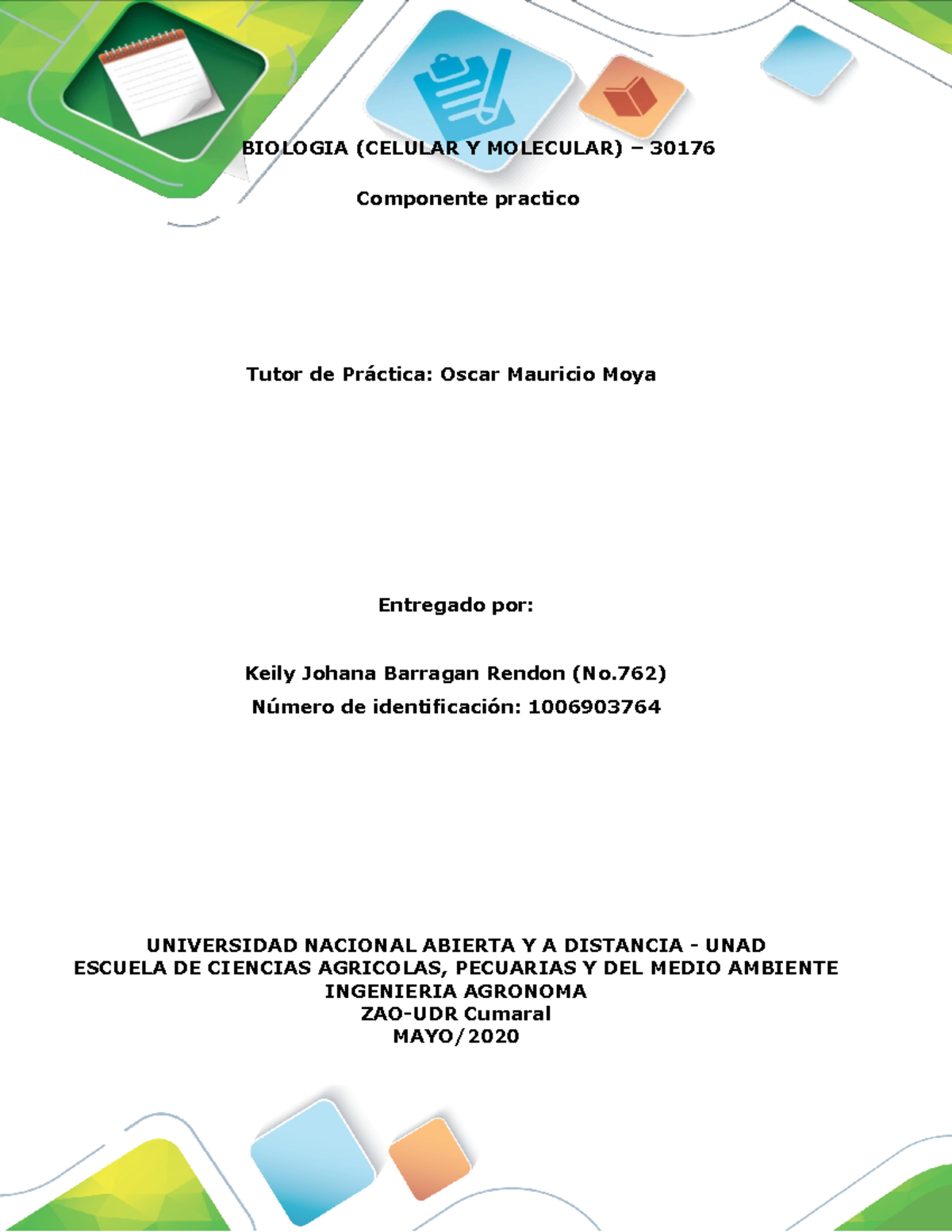 Informe laboratorio virtual - Warning: TT: undefined function: 32 BIOLOGIA (CELULAR Y MOLECULAR ...