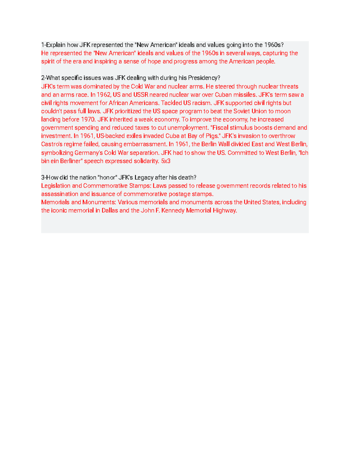 The New Frontier - 1-Explain how JFK represented the "New American ...