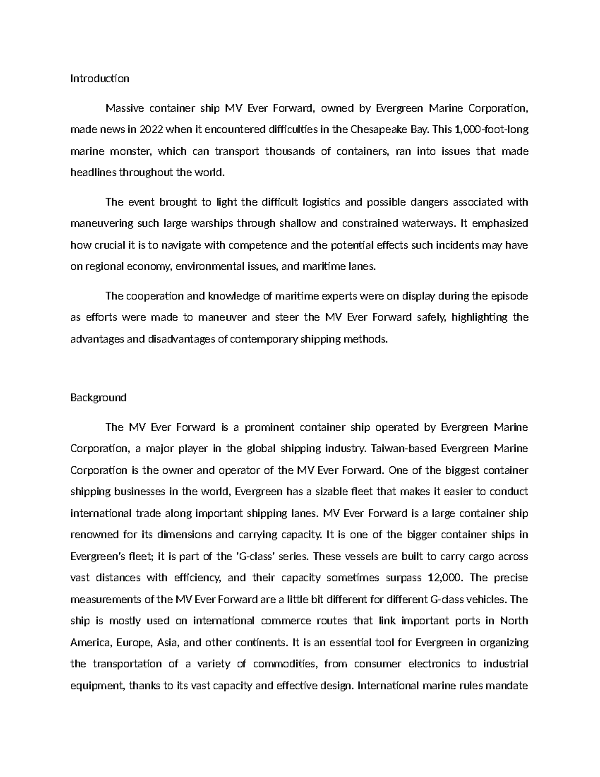 Case studyy - Case study for international marketing - Introduction ...