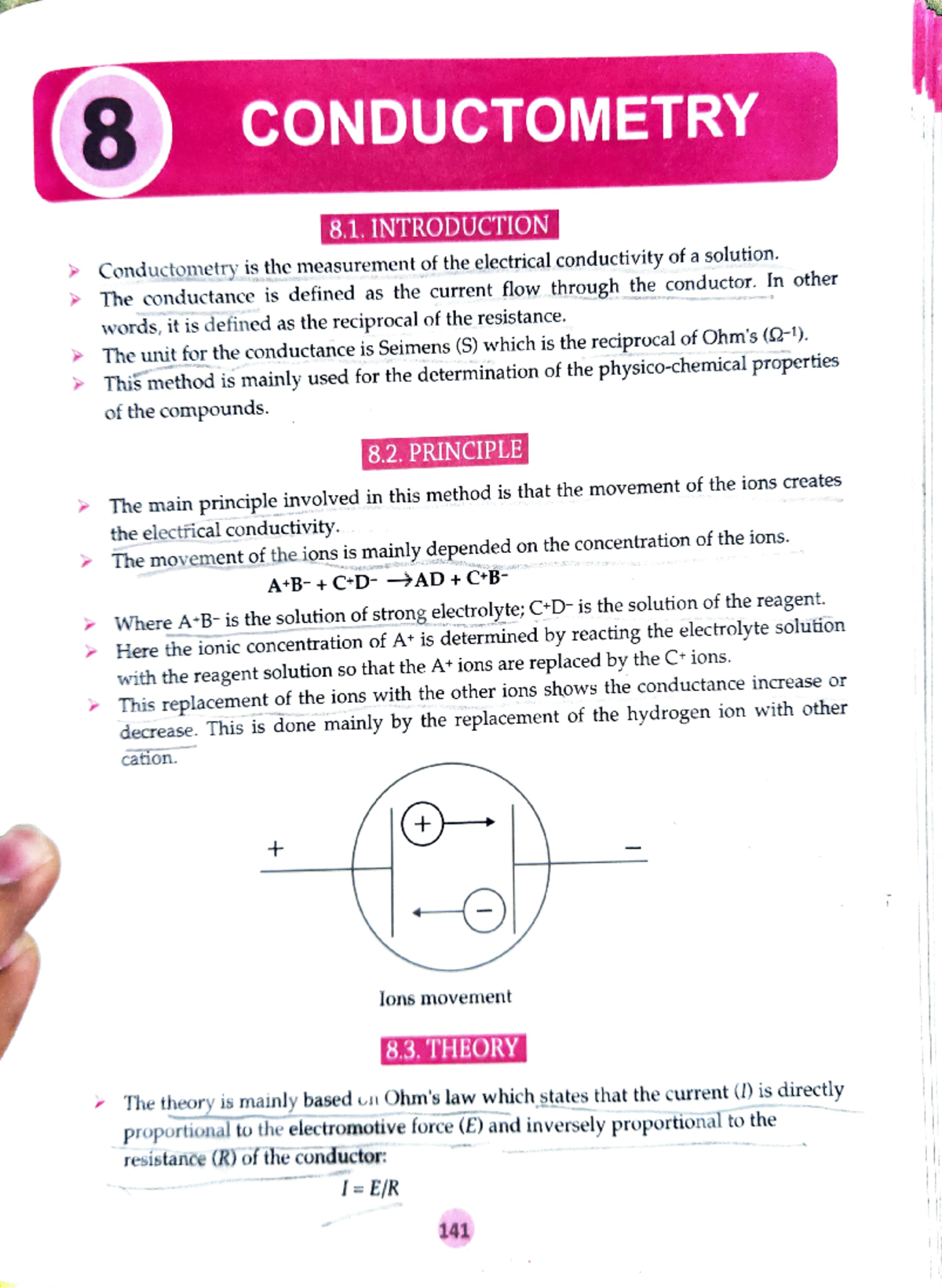 Conductometry - ( CONDUCTOMETRY 8. INTRODUCTION Conductometry is the ...