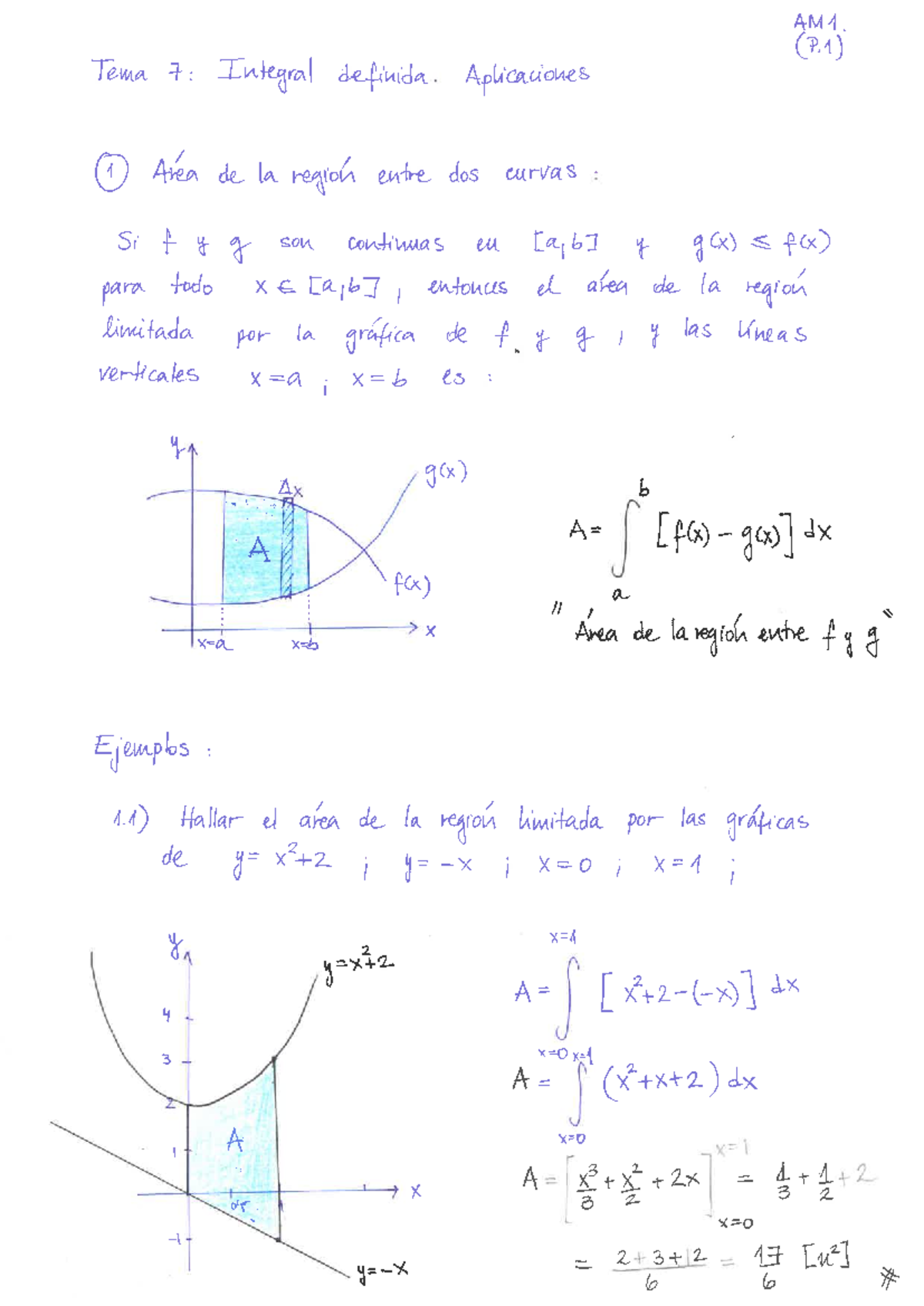 Area entre curvas 2 - Anàlisi Matemàtica I - Studocu