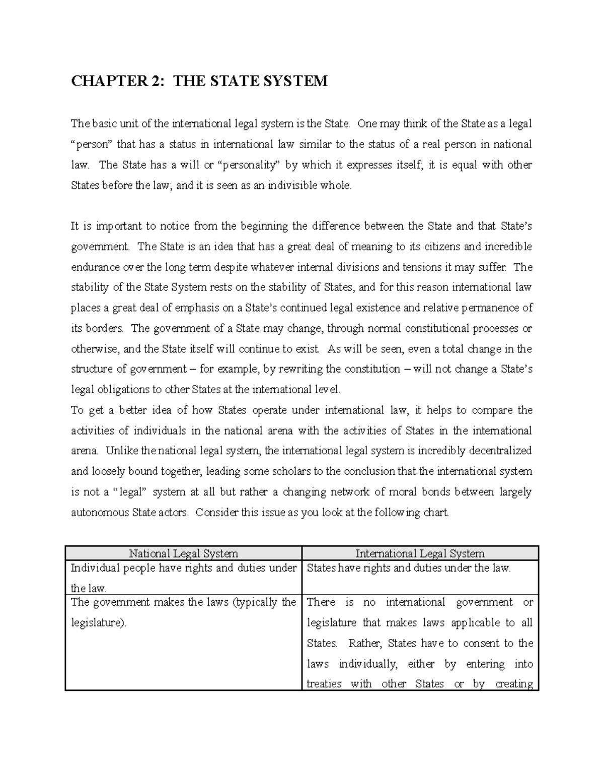 State system - Download - CHAPTER 2: THE STATE SYSTEM The basic unit of ...
