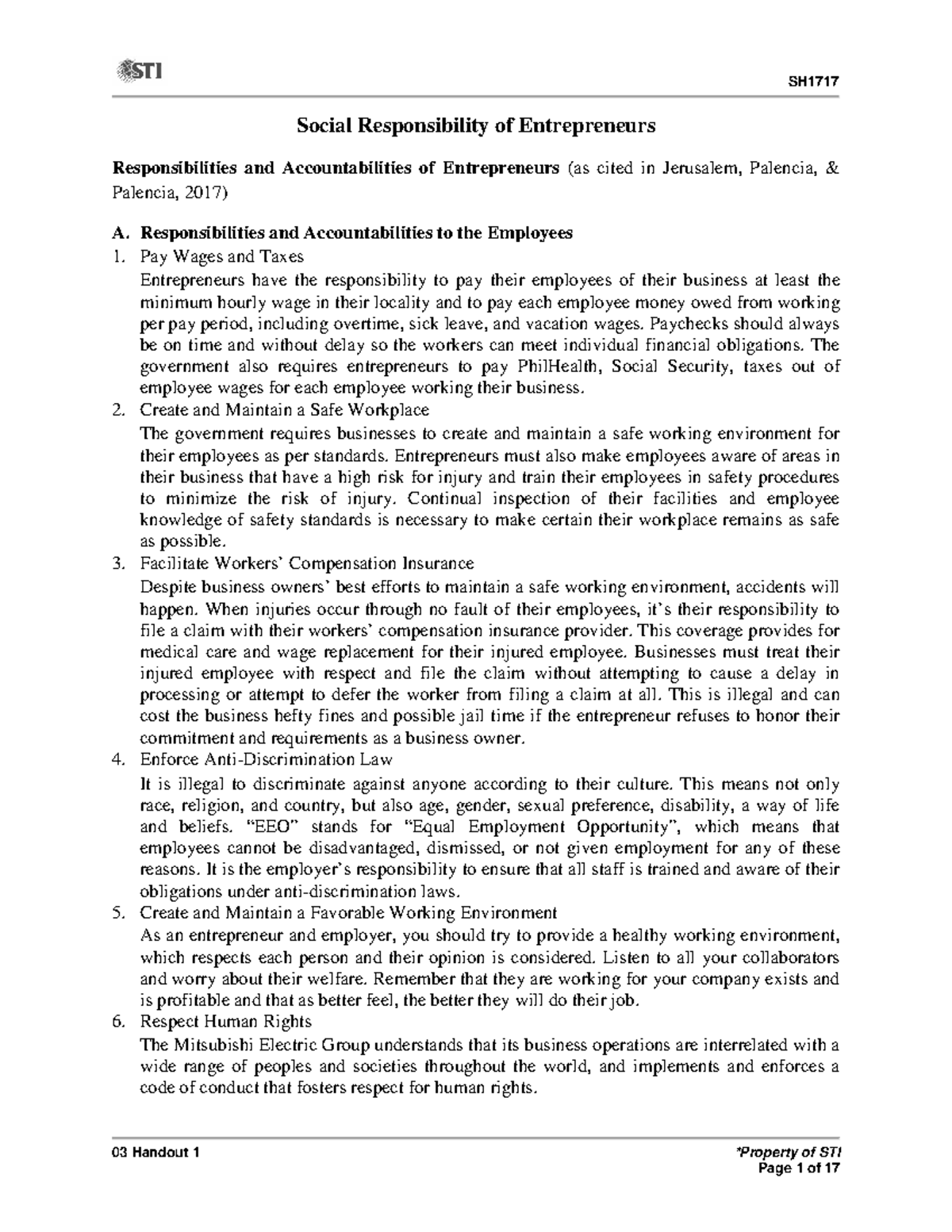 Social Responsibility of Entrepreneurs - Responsibilities and ...