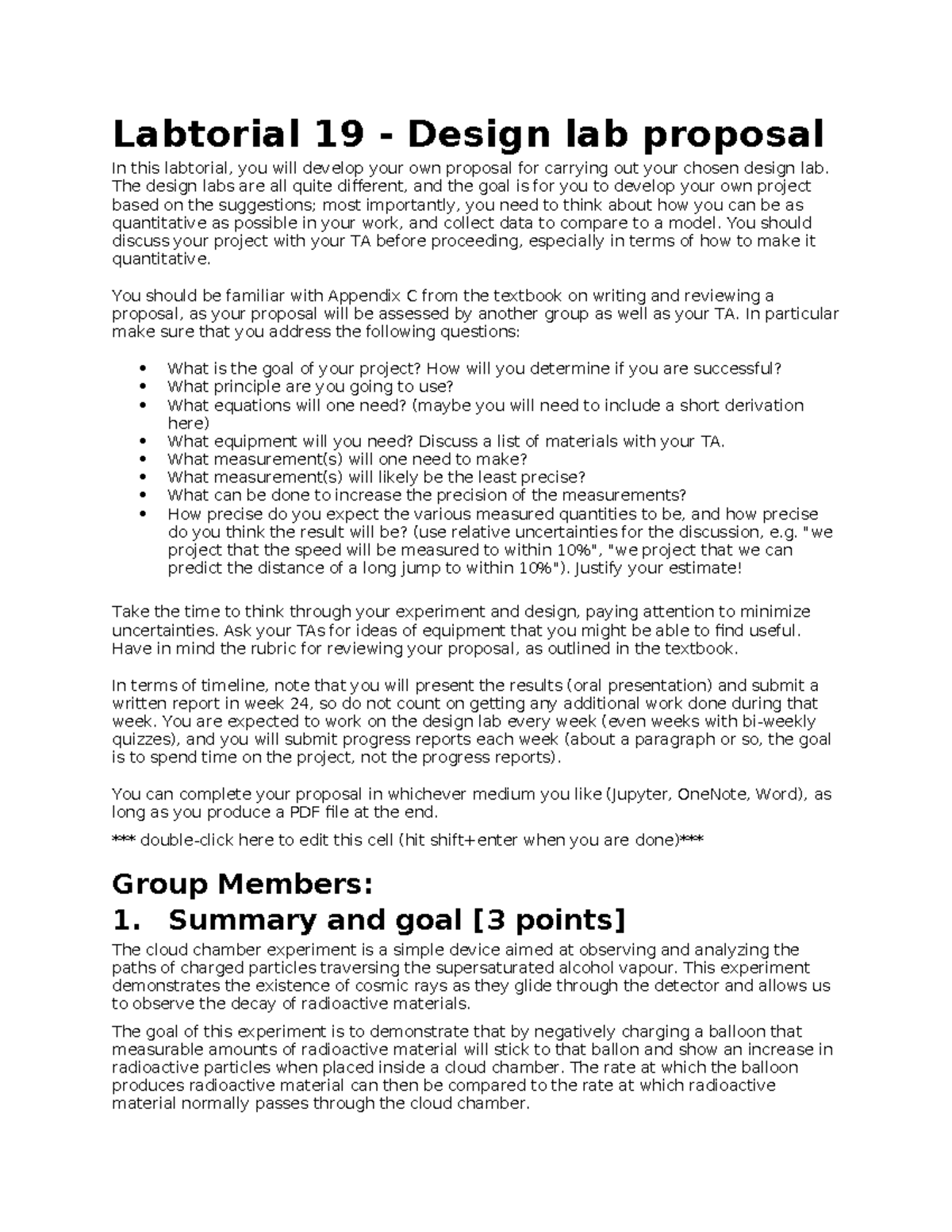 LT 19 - Physics design lab cloud chamber - Labtorial 19 - Design lab ...