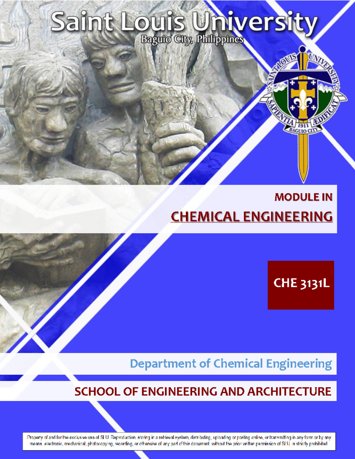 Ch E 3131L Module 1 - Laboratory manual - CHE 3131L Department of ...