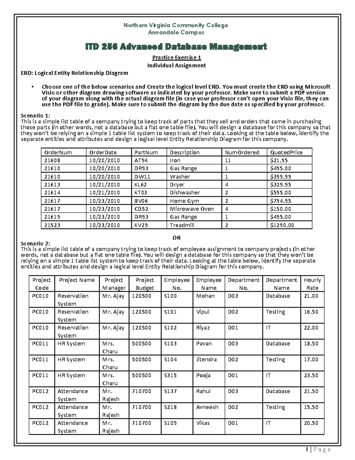 ITD256 Online Exercise 1 - Northern Virginia Community College ...