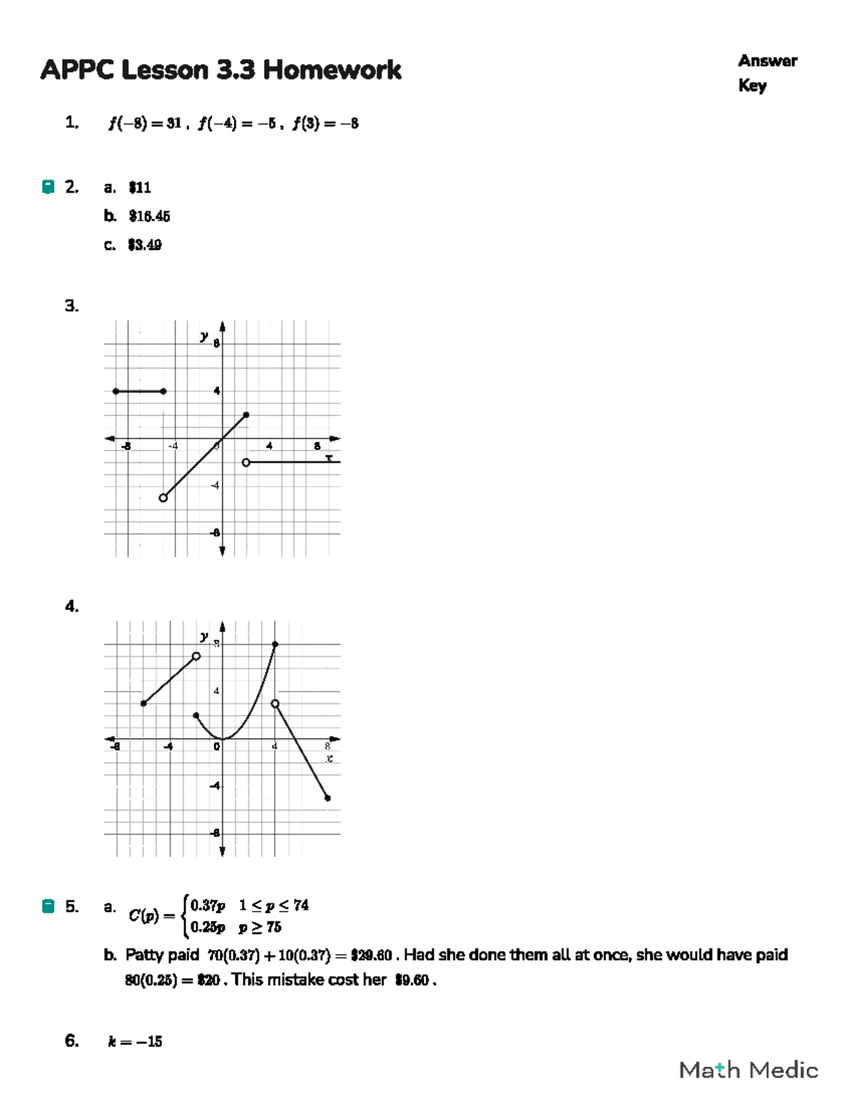 Assignment+MM+3 - Homework - APPC Lesson 3 Homework Answer Key 1. f(3 ...