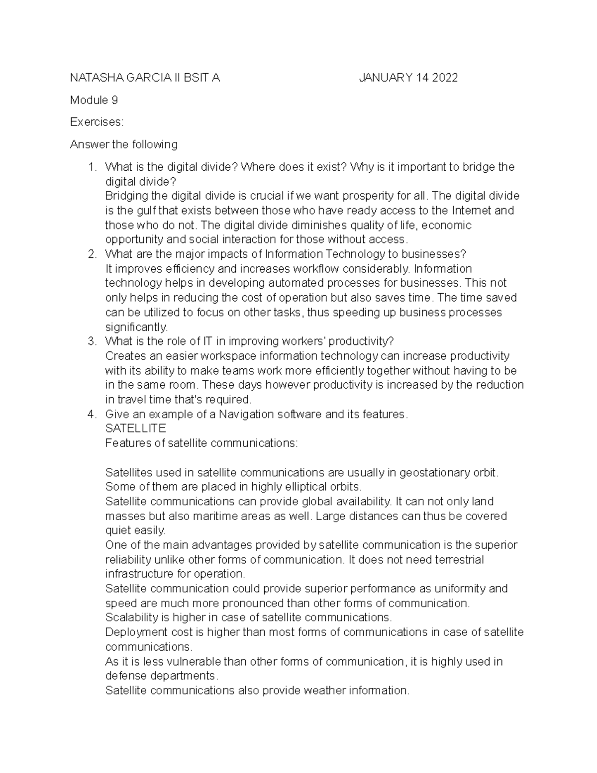 Module(9) Learning Activity 1 N - NATASHA GARCIA II BSIT A JANUARY 14 ...