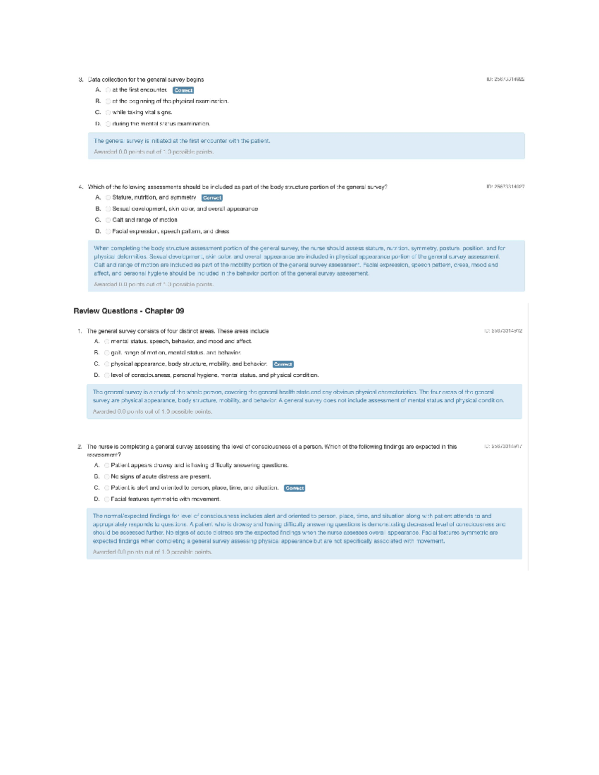 Ch 9 review qs - study doc - NSG 3130 - Studocu