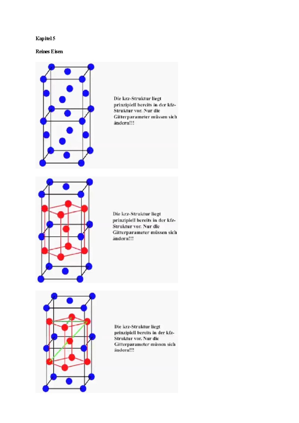 Werkstoffkunde - Zusammenfassung - Kapitel 5 - Kapitel 5 Reines Eisen und ...