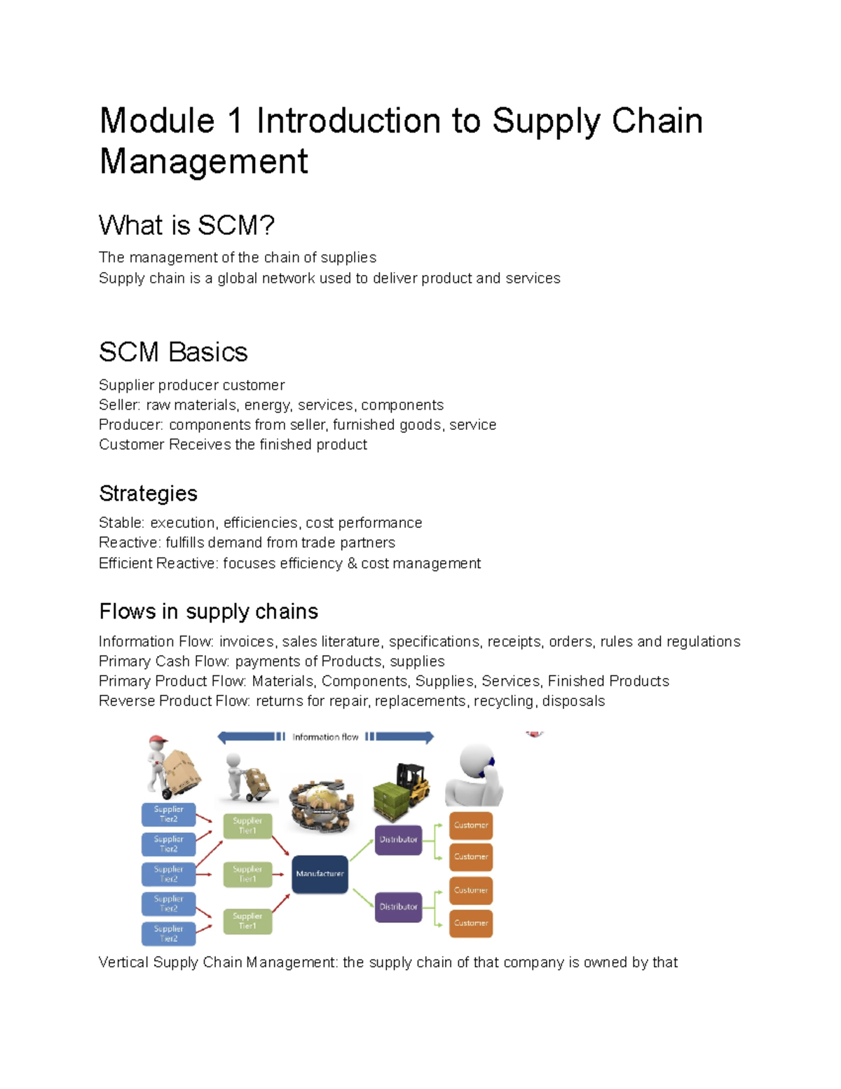 Module 1 Introduction to Supply Chain Management - .. Quality: Design ...